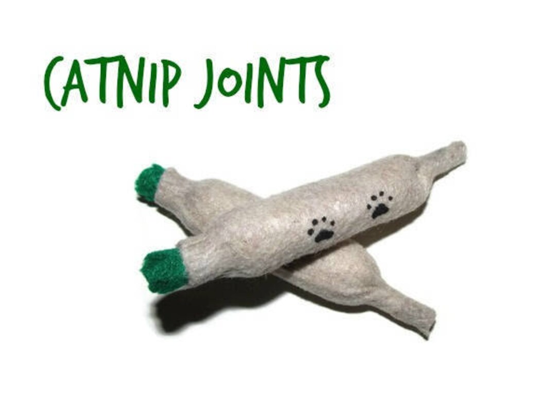 Cat Toys - Felt Catnip Joints - Set of 2 - Available in Catnip ...
