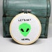 Cross Stitch Green Alien Mini Cross Stitch Small Cross - Etsy
