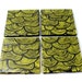 Resin Tile Coasters- Set of 4, Handpainted Coasters, Resin Coasters ...