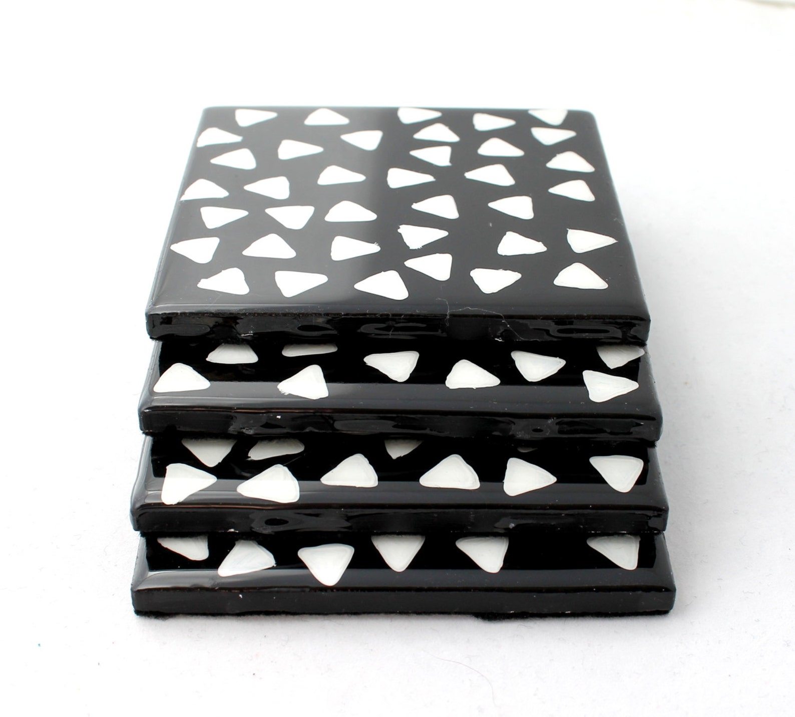 Resin Tile Coasters Set of 4 Handpainted Coasters Painted - Etsy