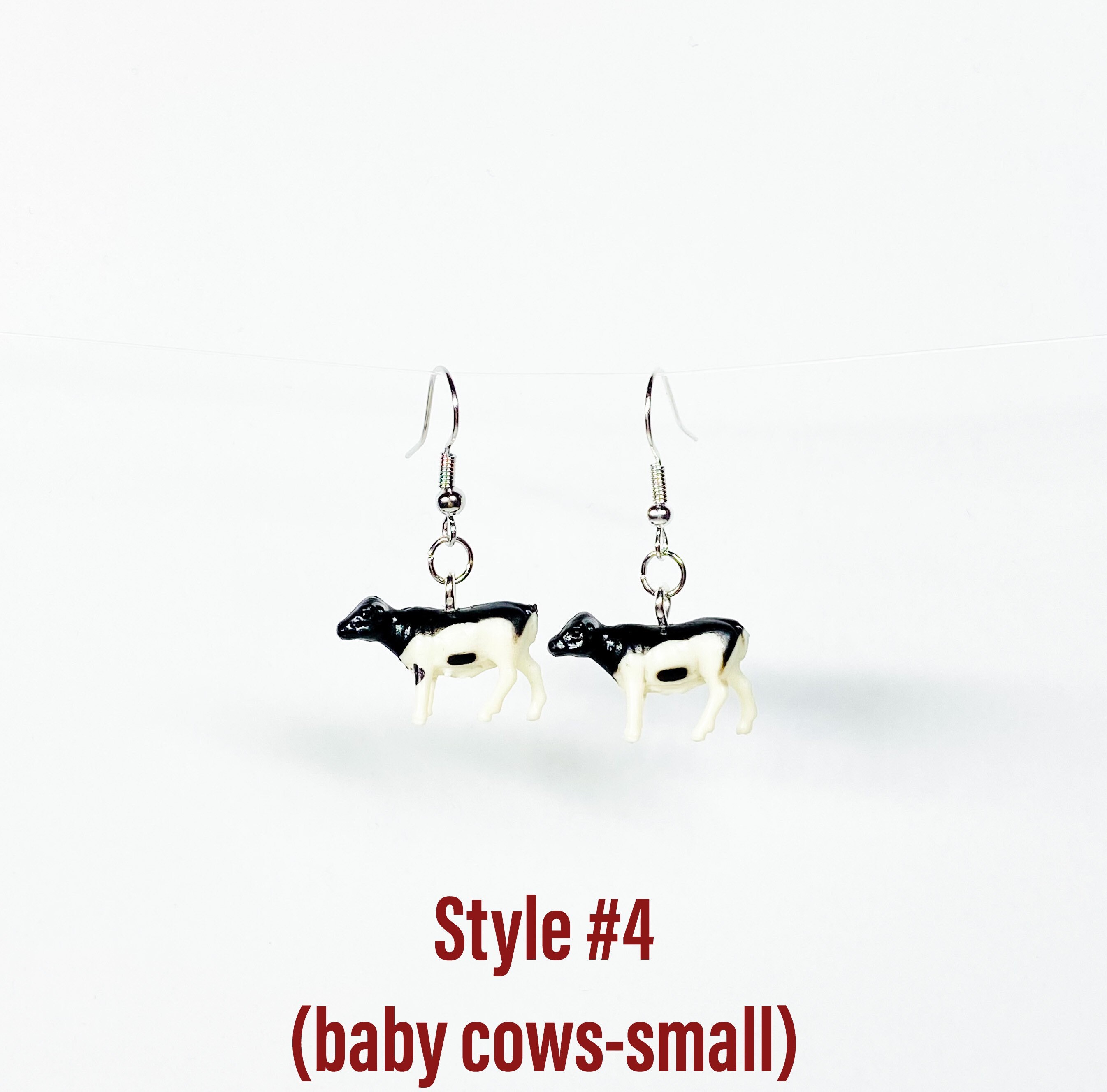 Cow Earrings, Cow Jewelry, Cow Print Earrings, Cowgirl Earrings, Farm ...