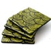 Resin Tile Coasters- Set of 4, Handpainted Coasters, Resin Coasters ...