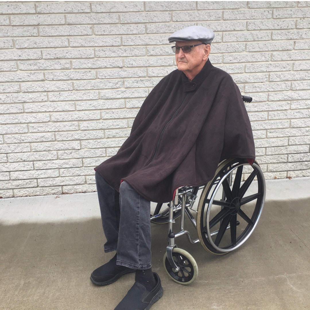 Adult Wheelchair Poncho, Custom Wheelchair Cape for Men and Women ...