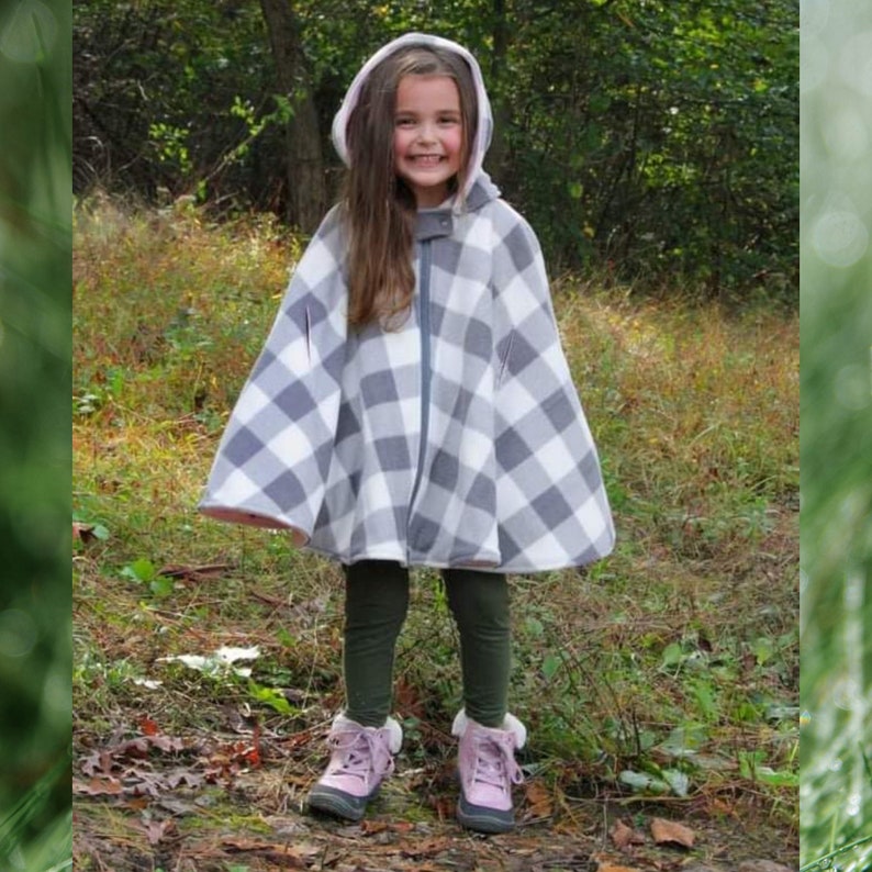 Girls Carseat Poncho Toddler Fleece Poncho Car Seat Cape - Etsy