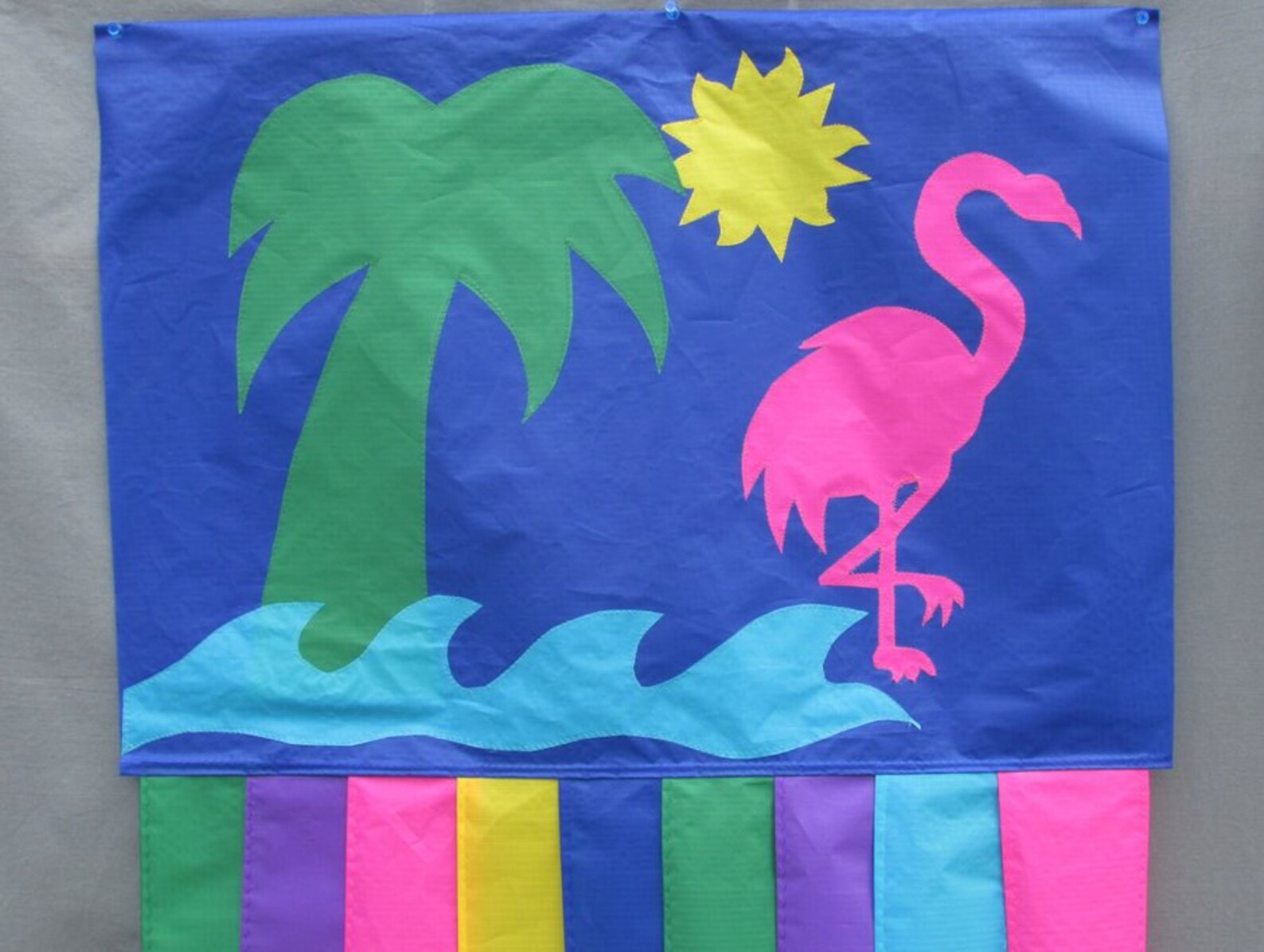 Pink Flamingo and Palm Tree Windsock 6 Ft Ripstop Nylon - Etsy