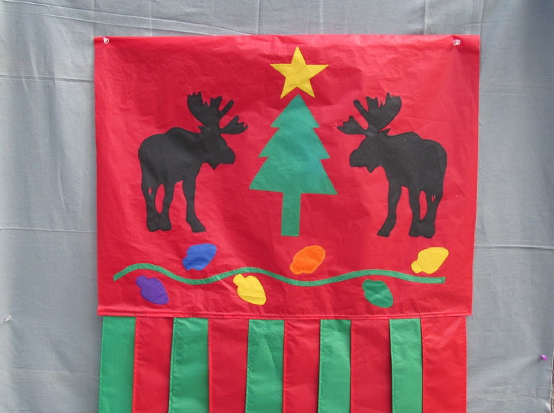 Christmas Moose- "christmoose" Windsock 6 Ft - Etsy