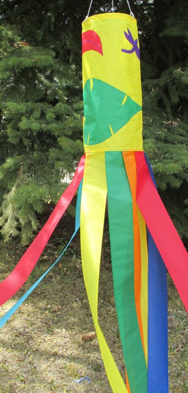 Tropical Bird 6 Ft Windsock Ripstop Spinnaker Nylon | Etsy