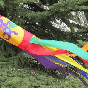 Cactus and Gekko Windsock 6 Ft Ripstop Nylon Spinnaker Cloth - Etsy