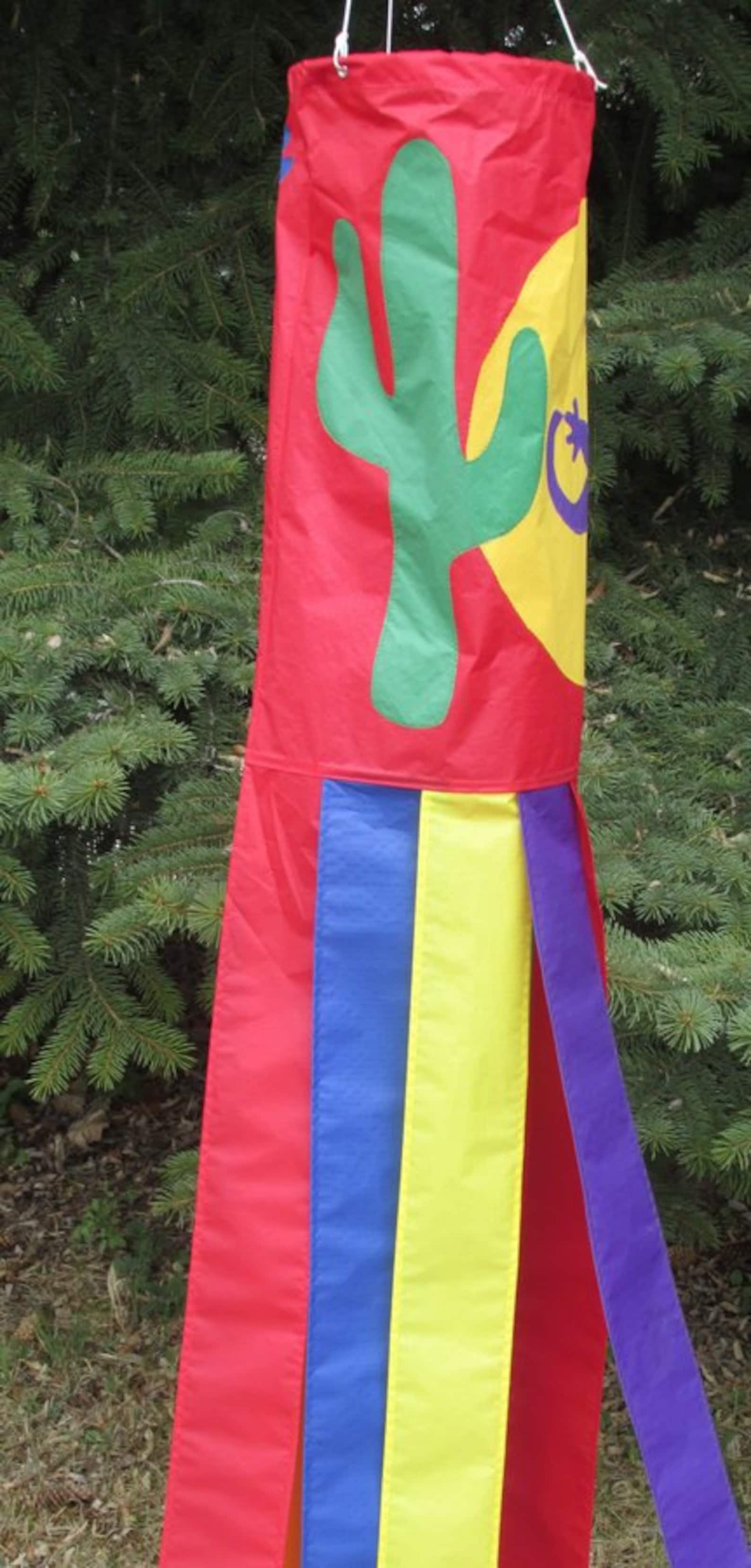 Cactus and Gekko Windsock 6 Ft Ripstop Nylon Spinnaker Cloth - Etsy