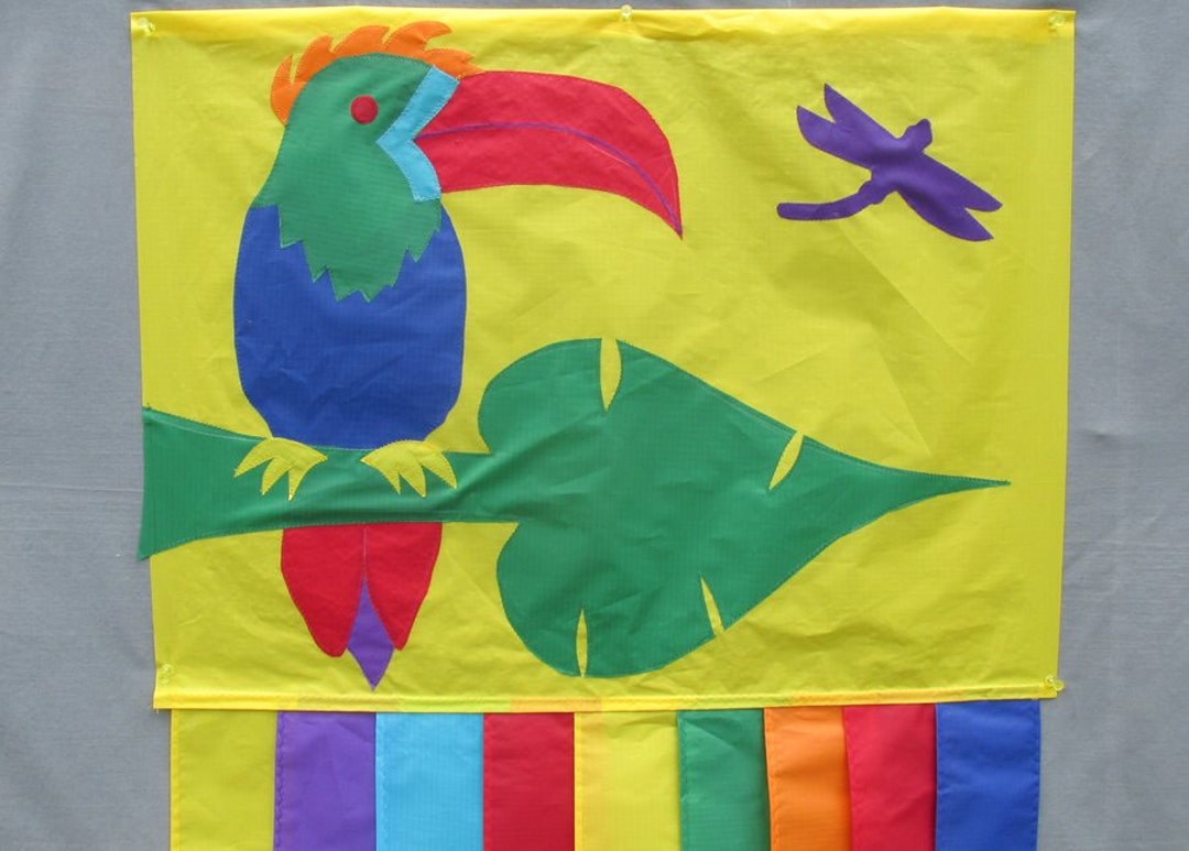 Tropical Bird 6 Ft Windsock Ripstop Spinnaker Nylon - Etsy