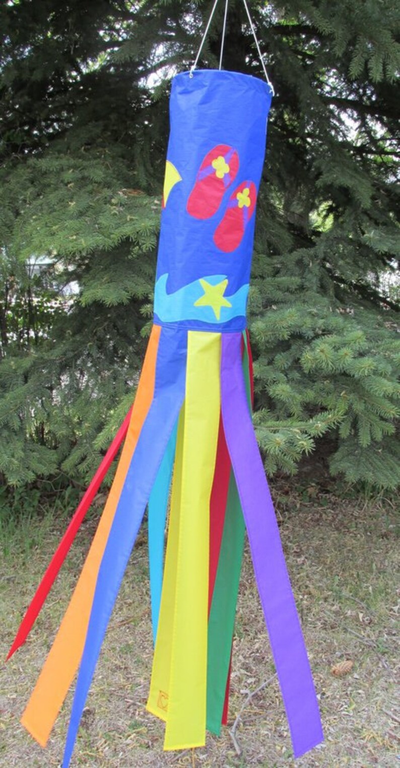 Summer Beach Windsock 6 Ft Ripstop Spinnaker Cloth - Etsy