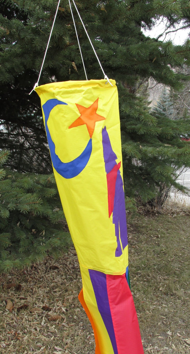 Coyote Howling at the Moon Windsock 6 Ft Ripstop Nylon - Etsy