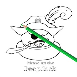 Poo-ple Printable Coloring Pages With 10 Funny Poop Characters to Color ...