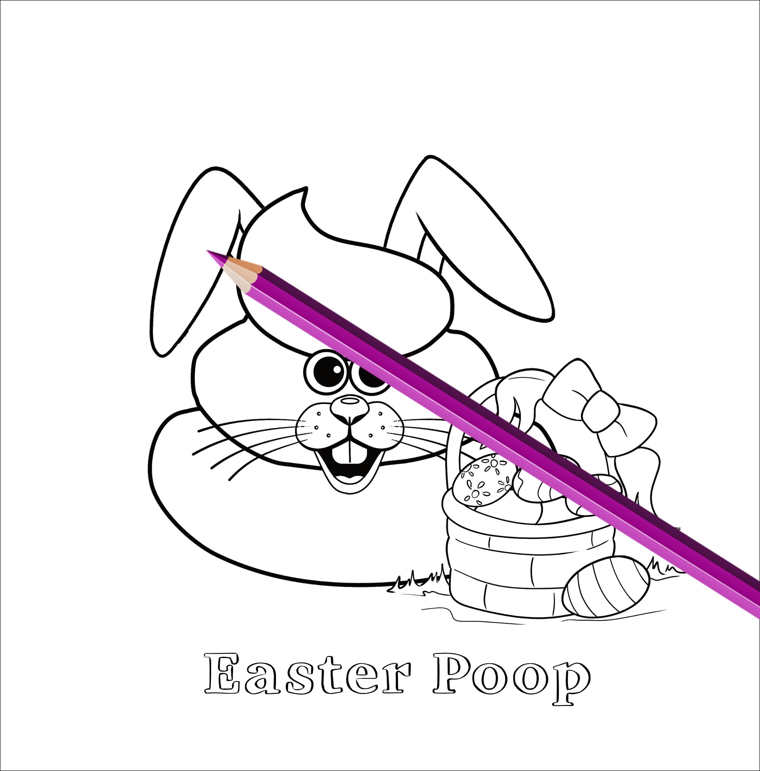 Poop for Girls Printable Coloring Pages With Cute Funny Poop | Etsy