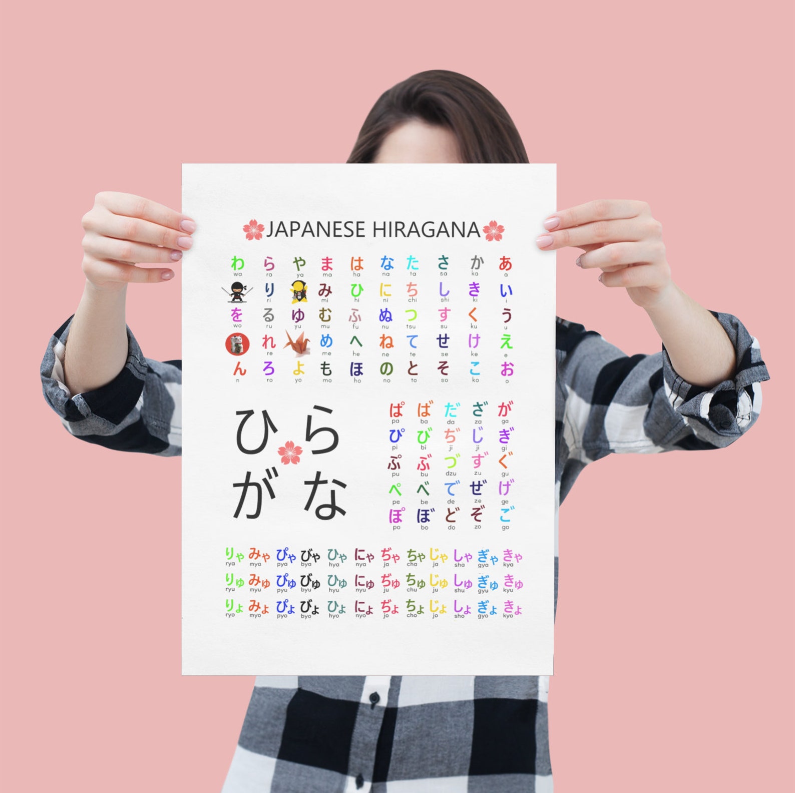 Japanese Hiragana Chart Poster Digital Download - Etsy