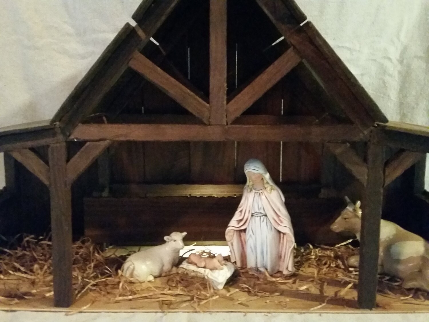 Reclaimed Wood Nativity Stable Creche Handcrafted Manger Barn - Etsy Canada