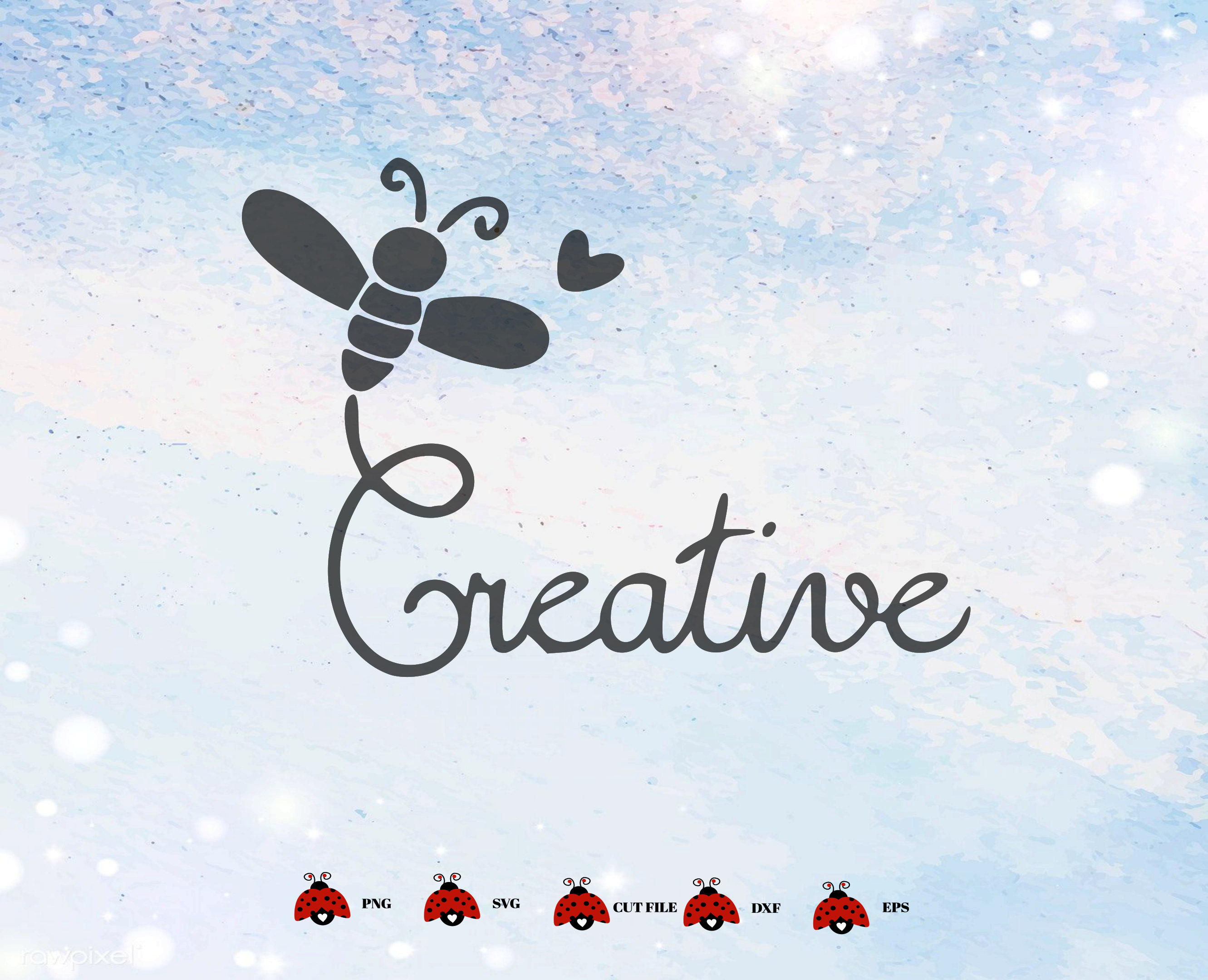 Be Creative Silhouette Cricut SVG Digital File Quote Svg Saying Clip ...