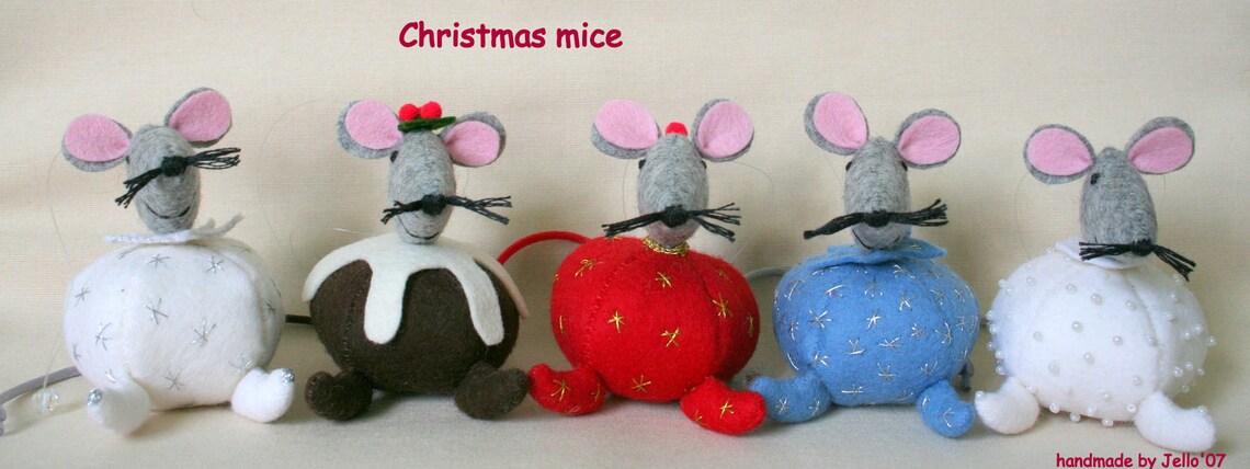 Christmas Mice - Etsy