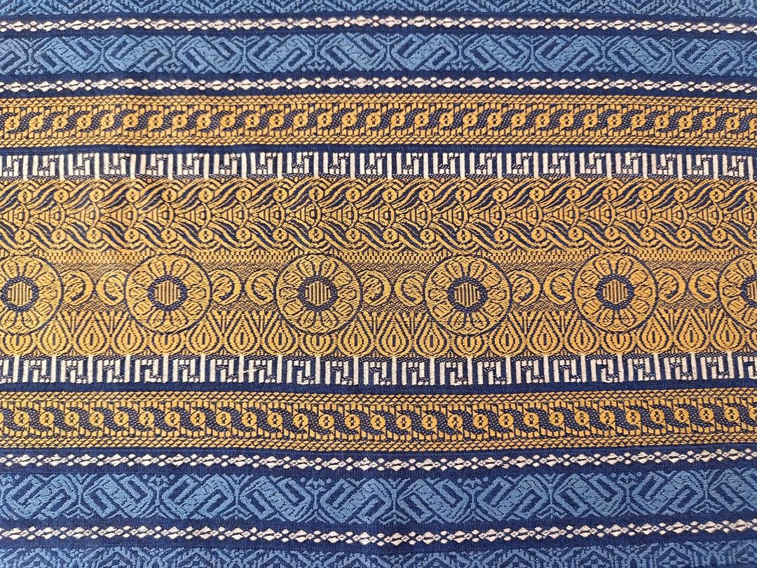 Vintage Greek Table Runner, Loom Woven Table Runner With Ancient Greek ...