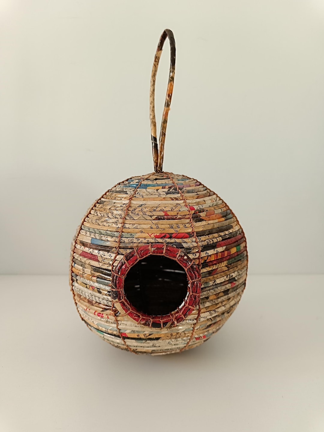 Ball Bird House, Recycled Paper Bird House - Etsy