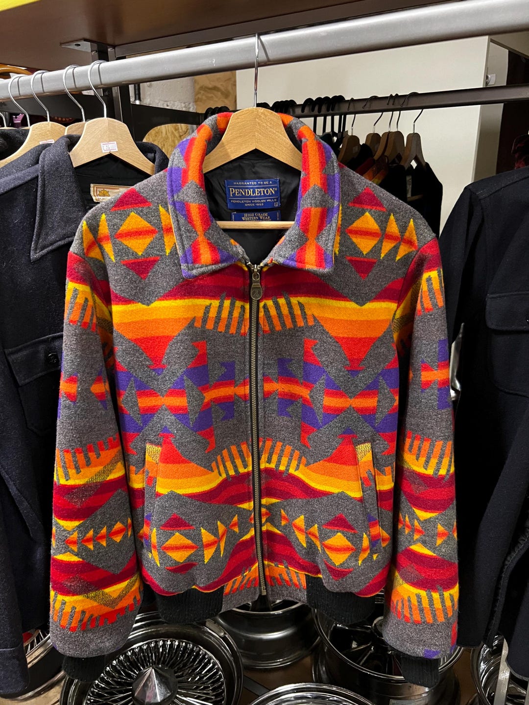 Vintage PENDLETON High Grade Western Wear Pre-owned Golden Orange ...