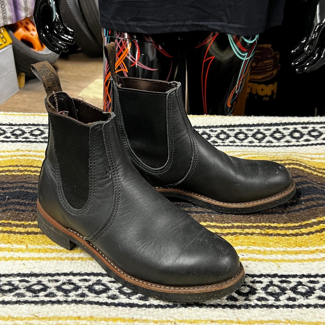 Vintage RED WING 8200 Chelsea Rancher Boot Black Star Men’s 6US 38EU D ...