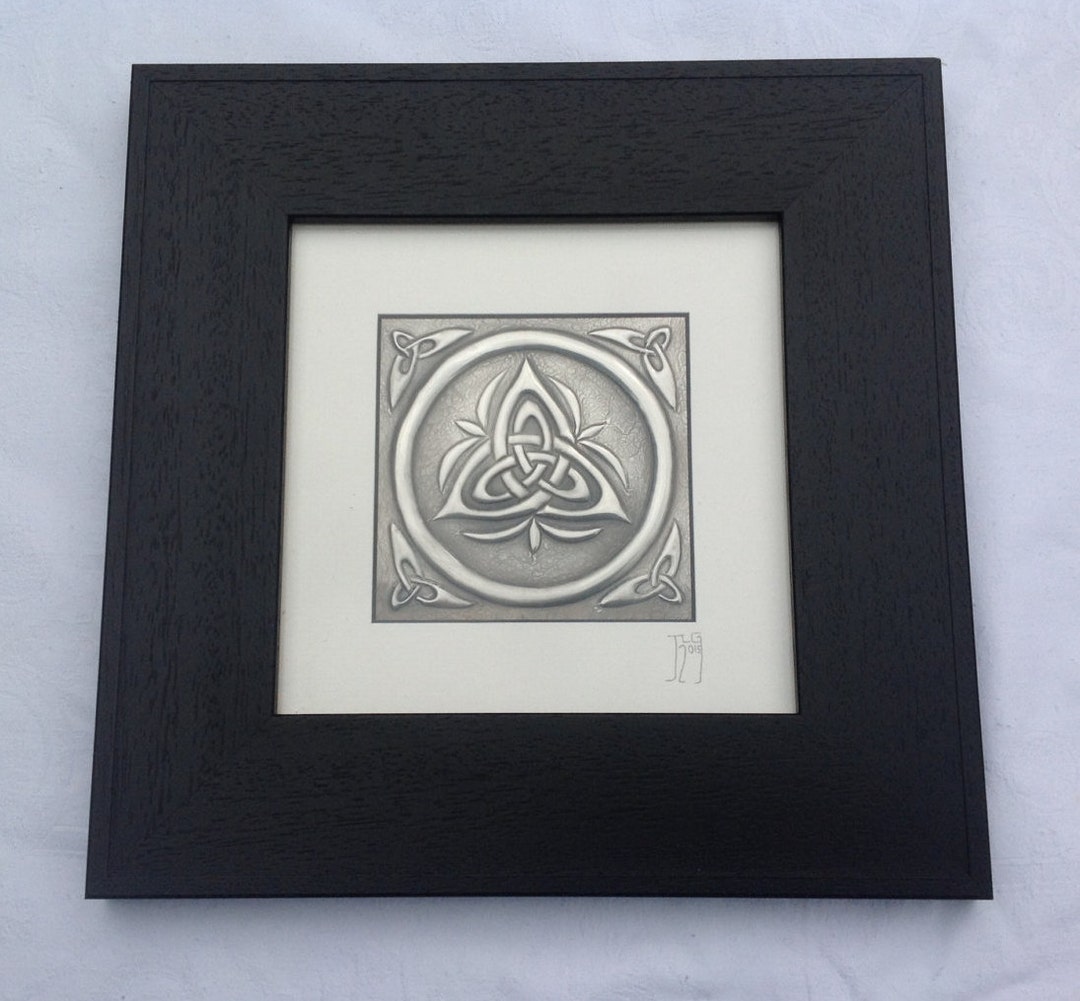 Trinity Pewter Repousse Picture - Etsy