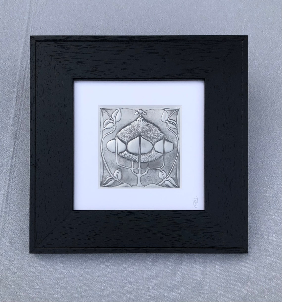 Tree of Life Design Picture in Pewter Repoussé - Etsy