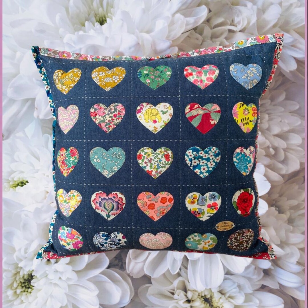 Heart Cushion Sewing Pattern | Quilted Pillow PDF for Beginners ...