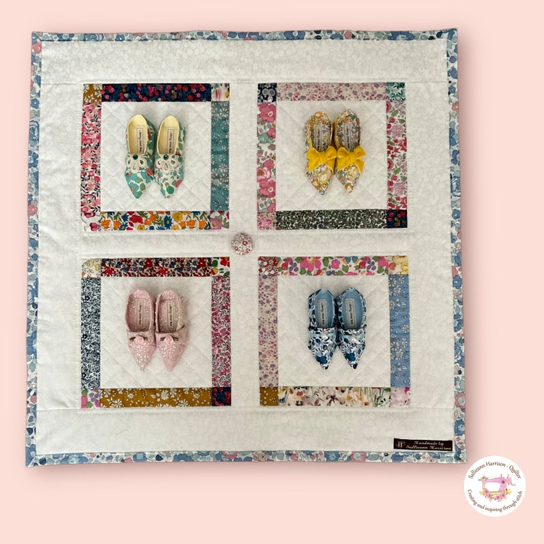 3D Shoes Mini Quilt Pattern | Folded Fabric Appliqué (PDF Pattern ...