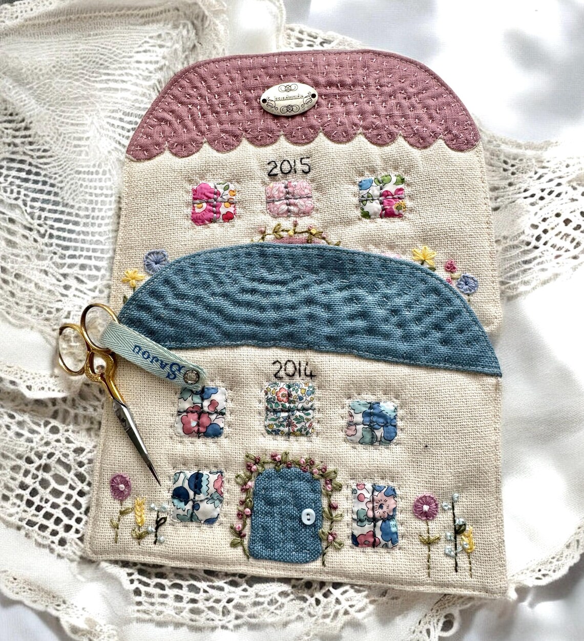 Cotswold Cottage Sewing Pattern | Hand Sewn Patchwork Pouch (PDF ...