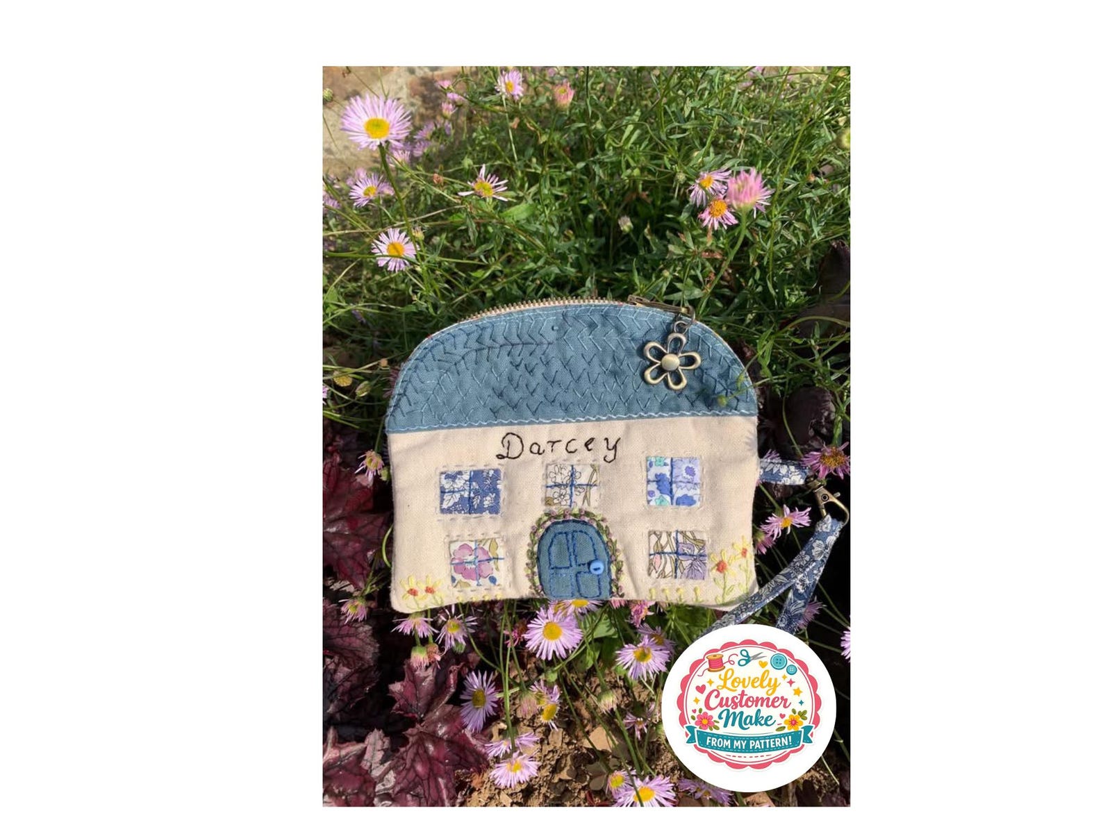 Cotswold Cottage Sewing Pattern | Hand Sewn Patchwork Pouch (PDF ...