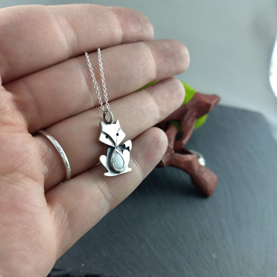 Fox Pendant Silver Fox Pendant 925 Silver Fox Fox Jewelry - Etsy