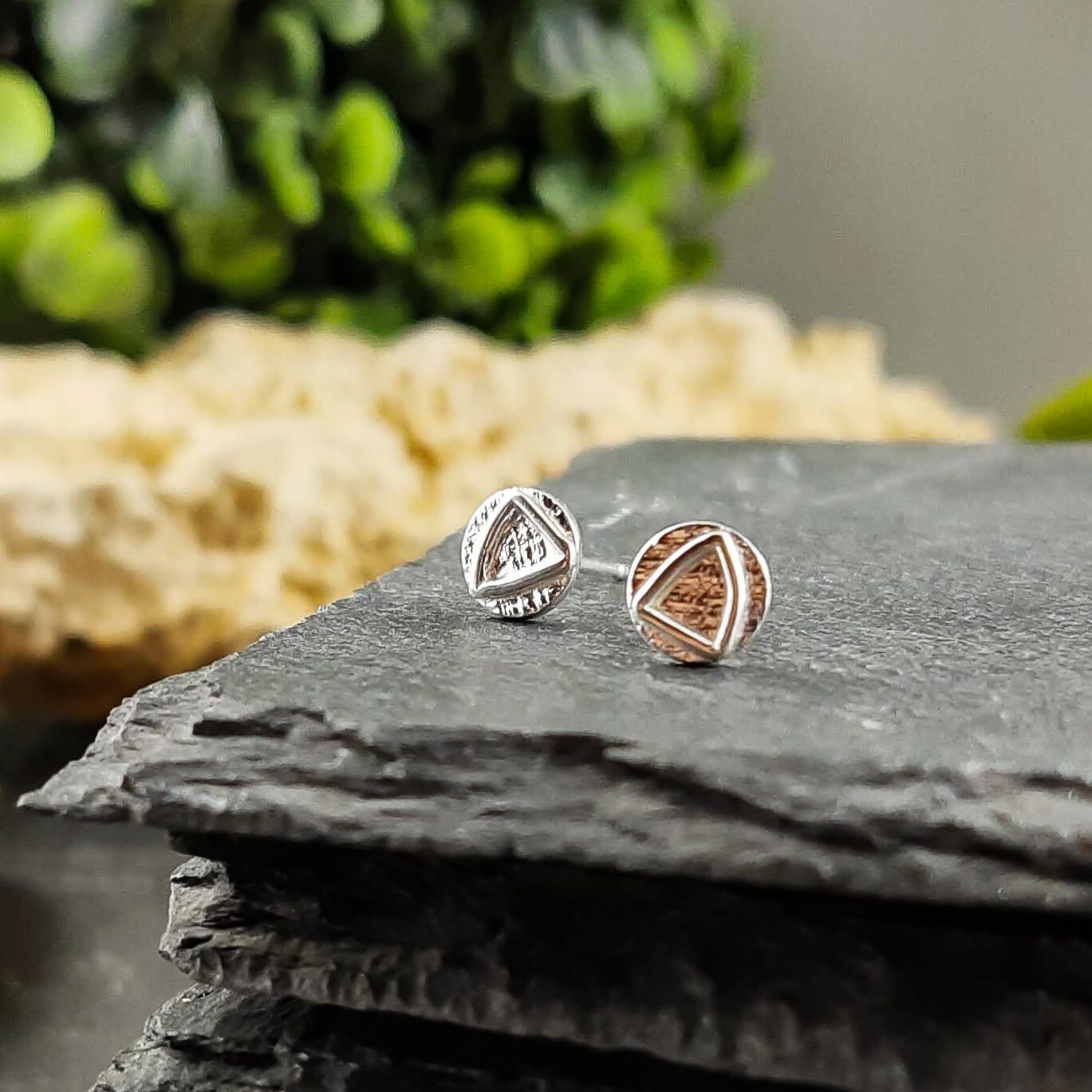 Mini Sterling Silver Stud Earrings Small Studs Geometric | Etsy