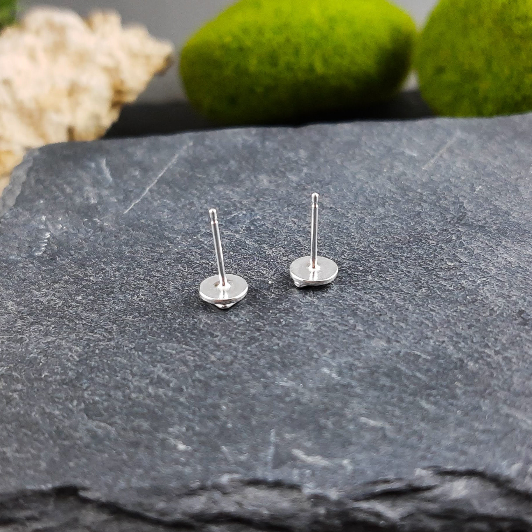 Mini Sterling Silver Stud Earrings Small Studs Geometric | Etsy
