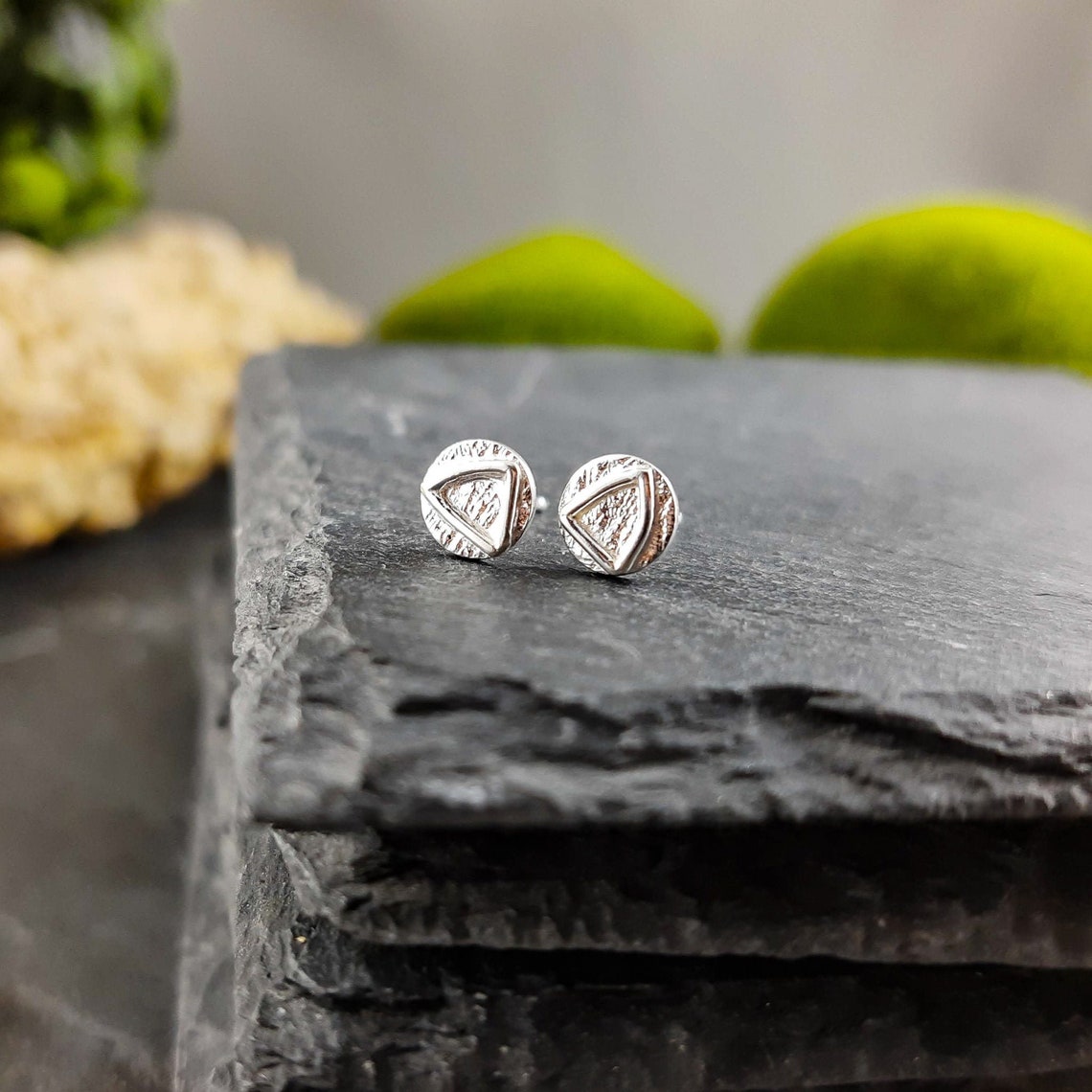 Mini Sterling Silver Stud Earrings, Small Studs, Geometric Studs ...