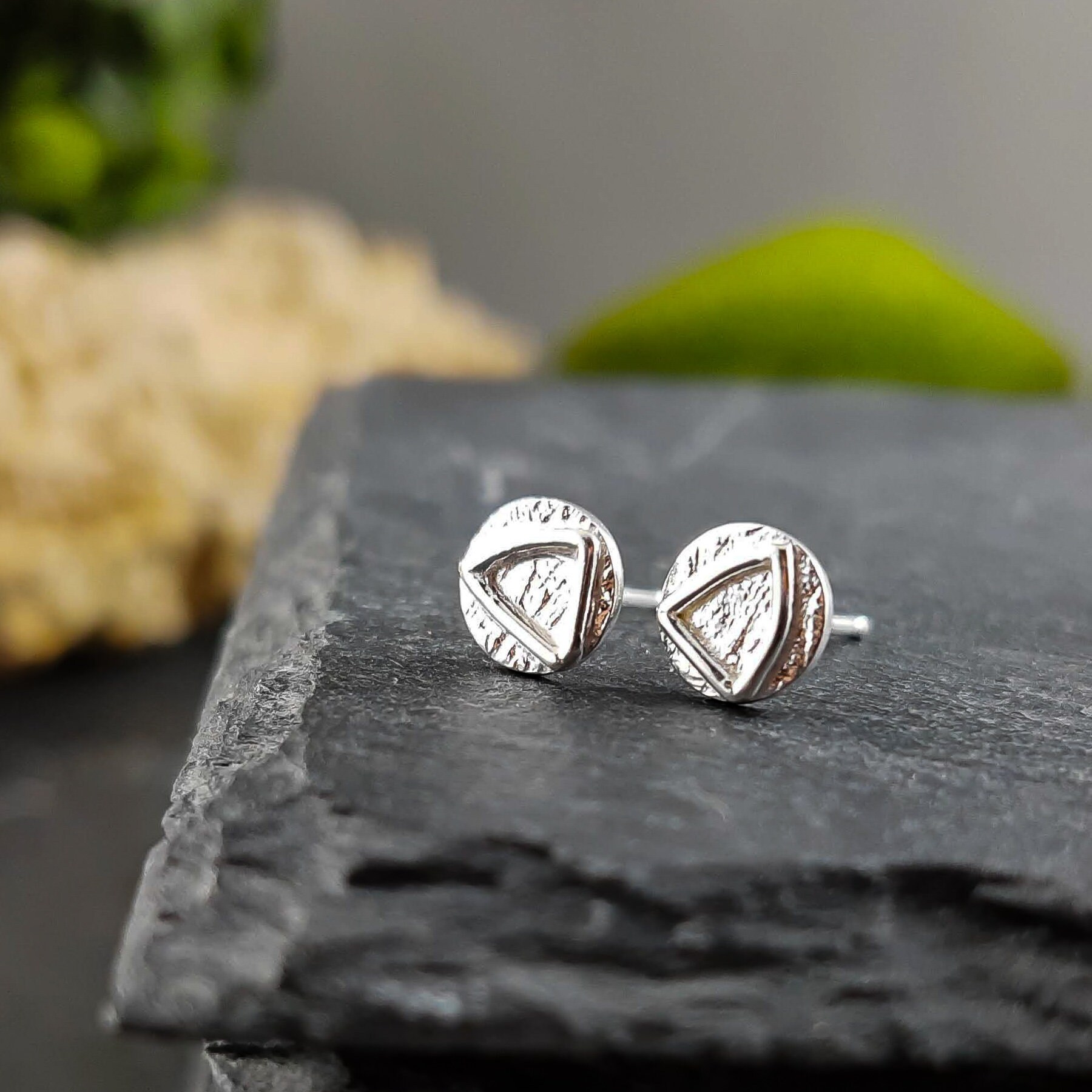 Mini Sterling Silver Stud Earrings Small Studs Geometric | Etsy