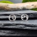 Tiny Surf Studs, Tsunami Jewelry, Wave Earrings, Silver Diving Jewelry ...