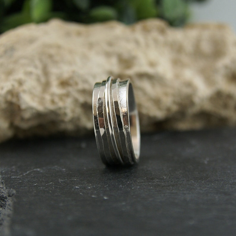 Meditation Ring, Spinner Ring, Silver Spinner Ring, 925 Silver Ring ...