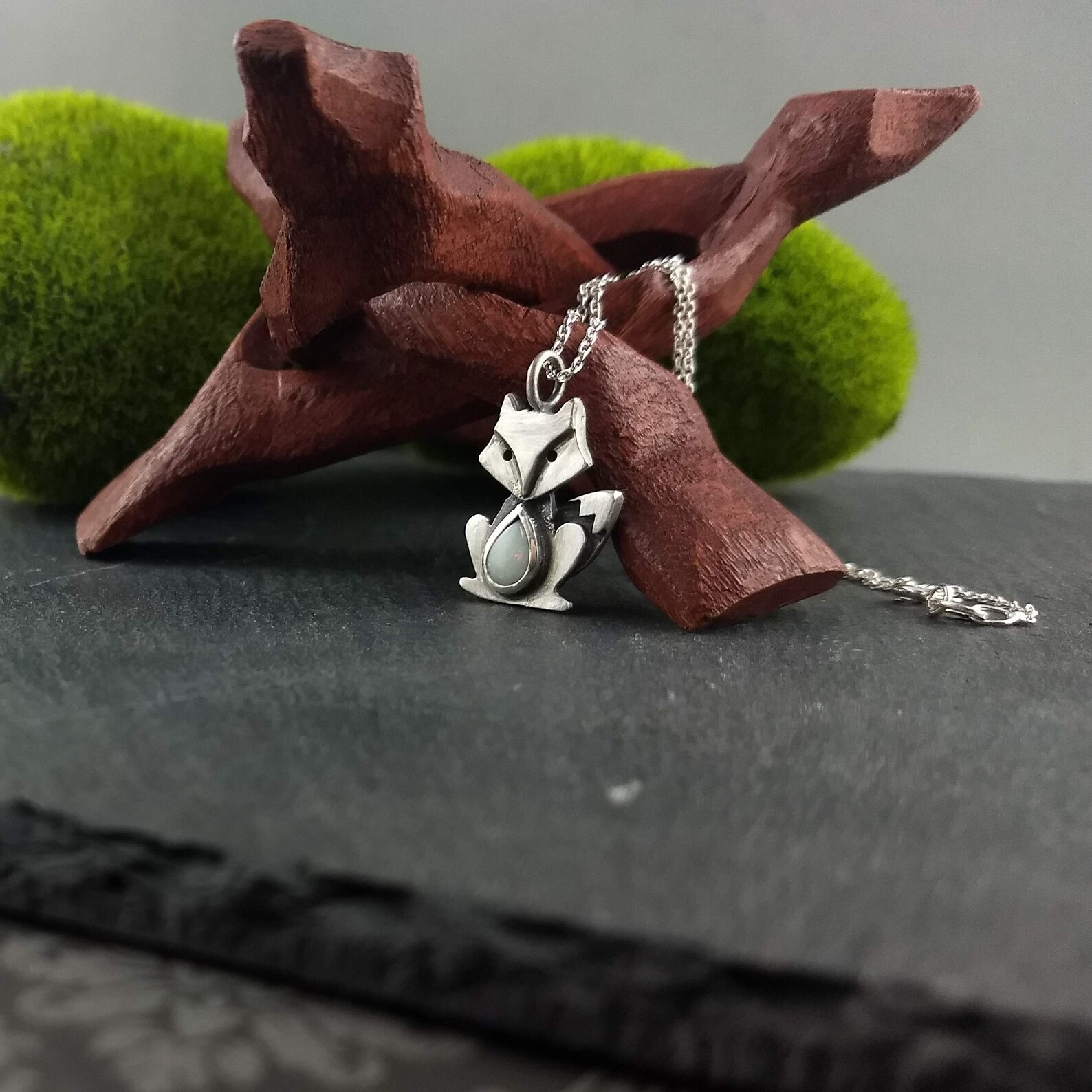 Fox Pendant Silver Fox Pendant 925 Silver Fox Fox Jewelry - Etsy