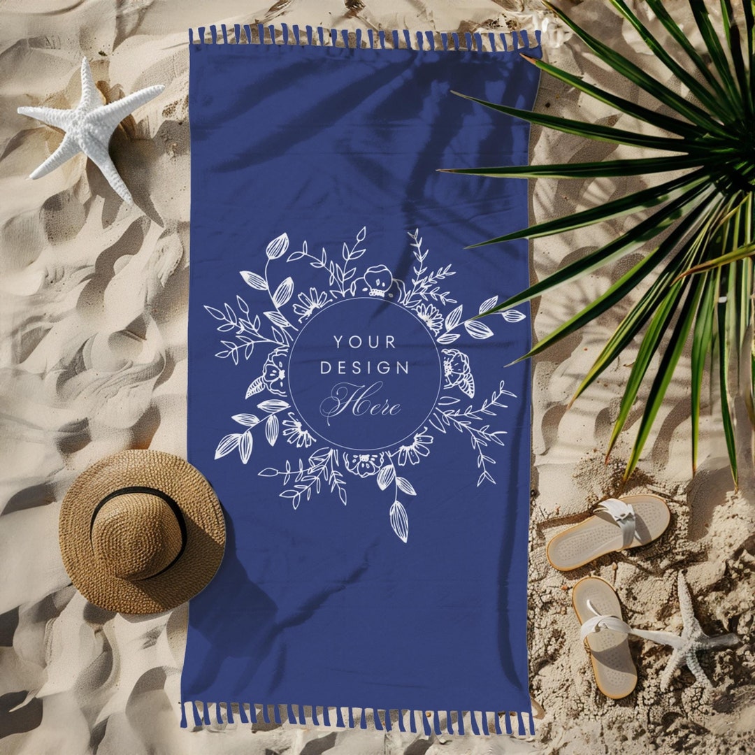 Custom Made-to-order Beach Towel, Personalized Beach Blanket, Business ...