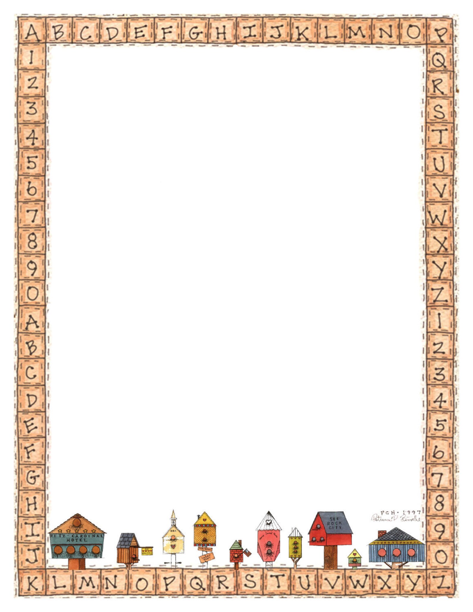 Birdhouse Neighborhood Note Pad - Etsy