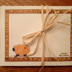 Little Lamb Note Pad - Etsy