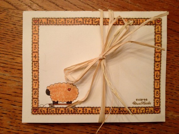 Little Lamb Note Pad - Etsy