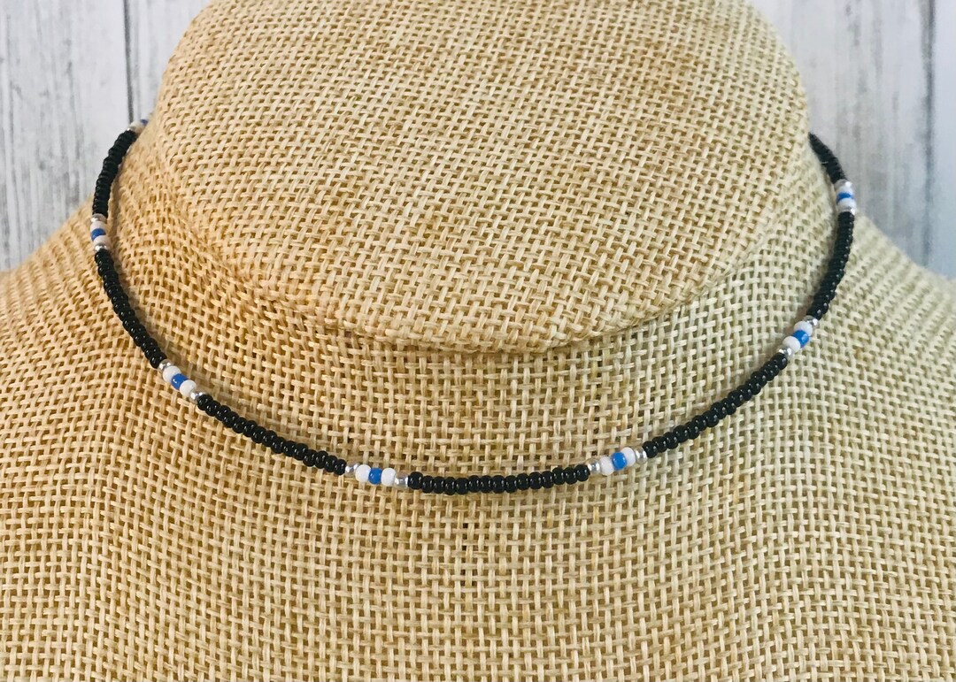 Surf Style Beaded Choker, Beaded Necklace, Dainty Choker, Trendy Choker ...