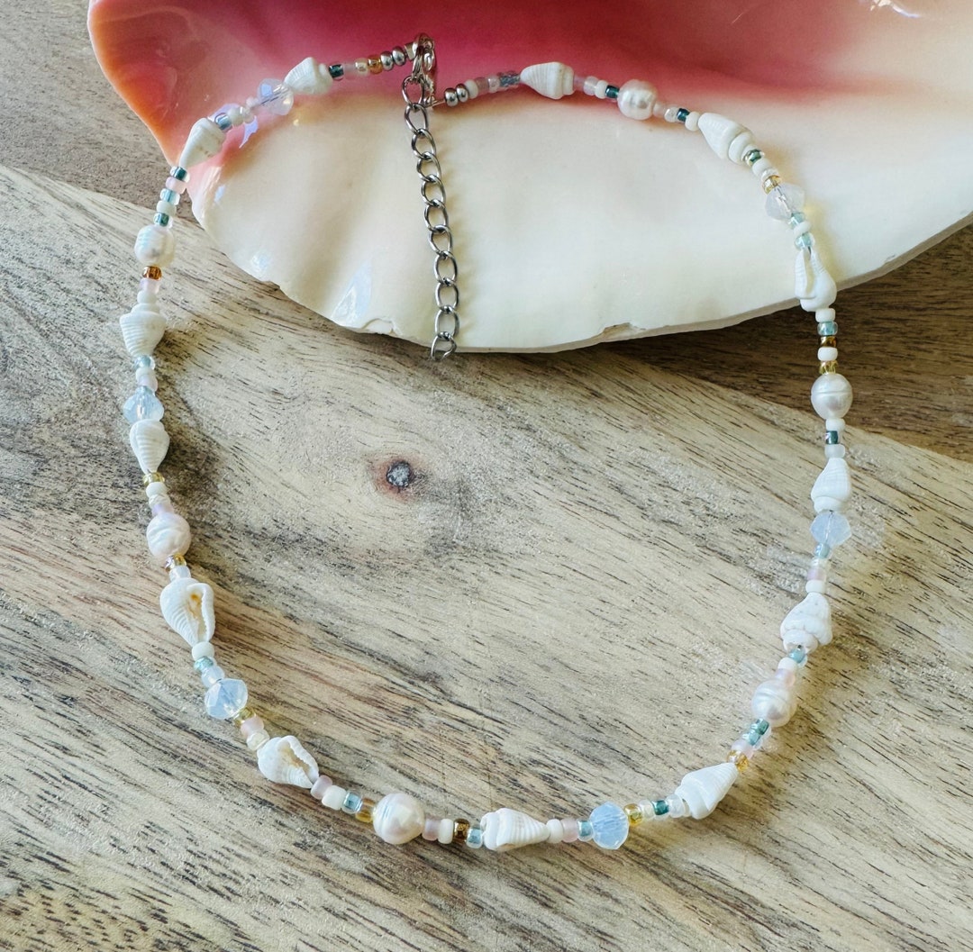 Sea Shell Beaded Choker, Trendy Jewelry, Choker, Bohemian Jewelry ...