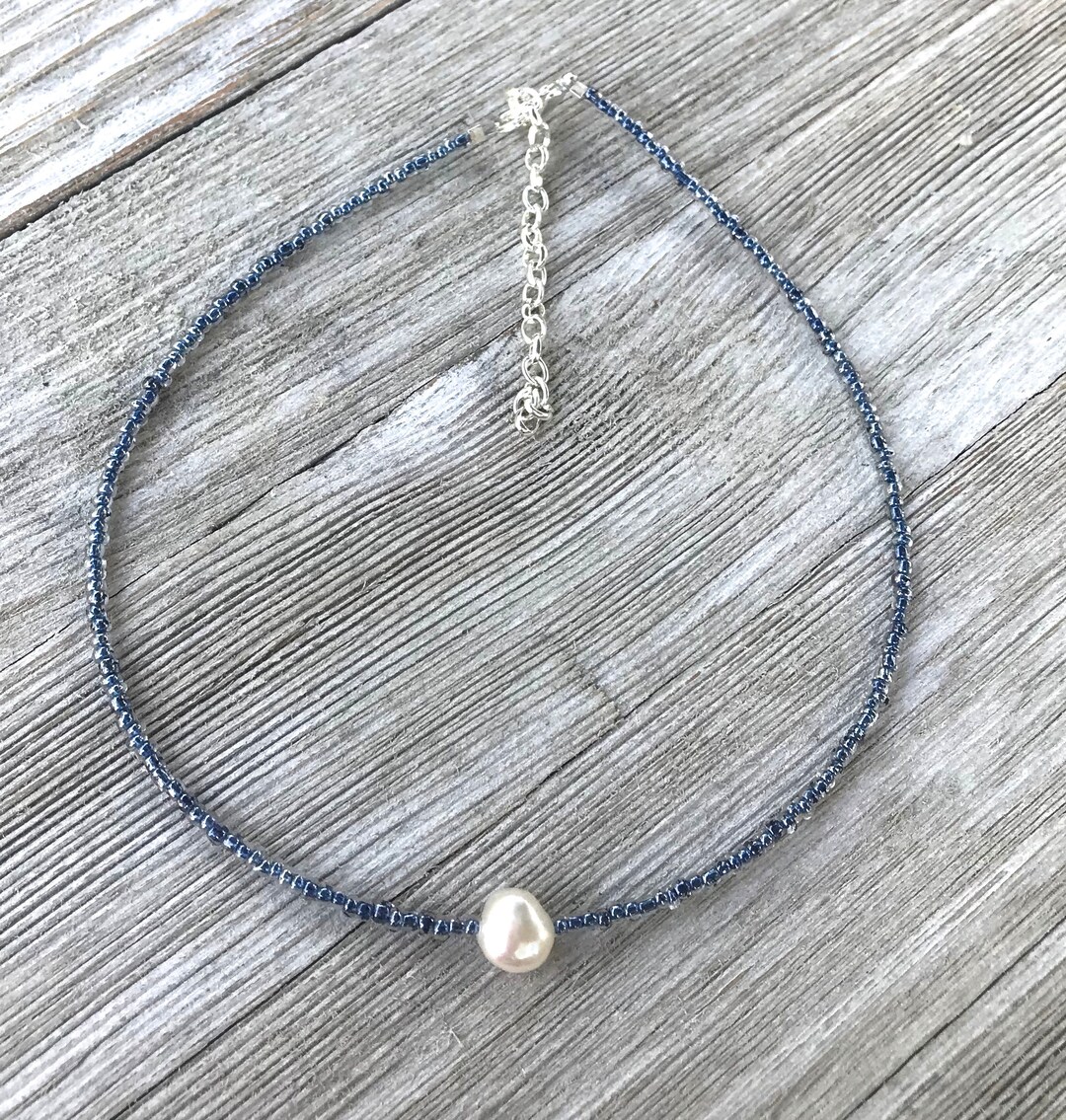 Beaded Chokers Montana Blue Danity Choker Trendy Jewelry - Etsy
