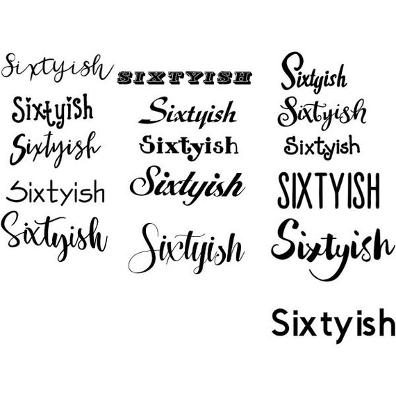 Sixtyish Fonts Png Jpeg Tiff File - Etsy