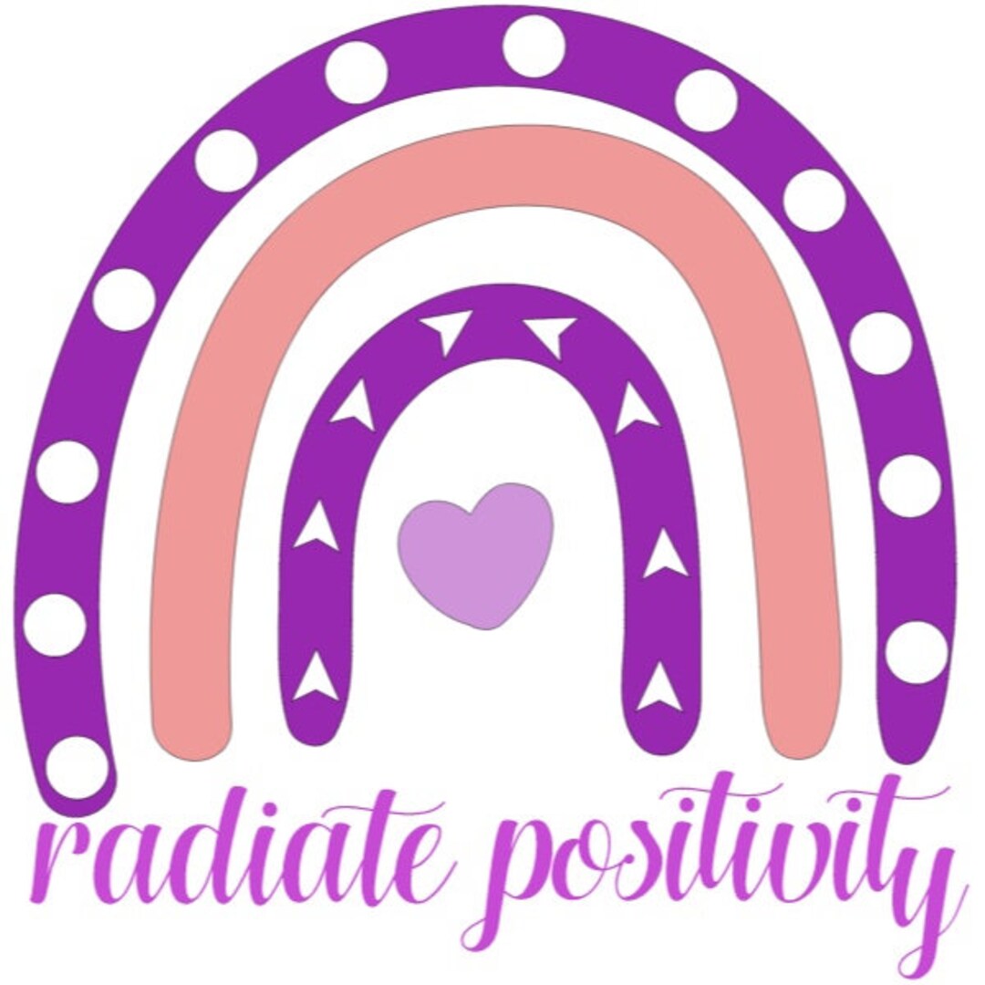 Radiate Positivity Rainbow Png Image - Etsy