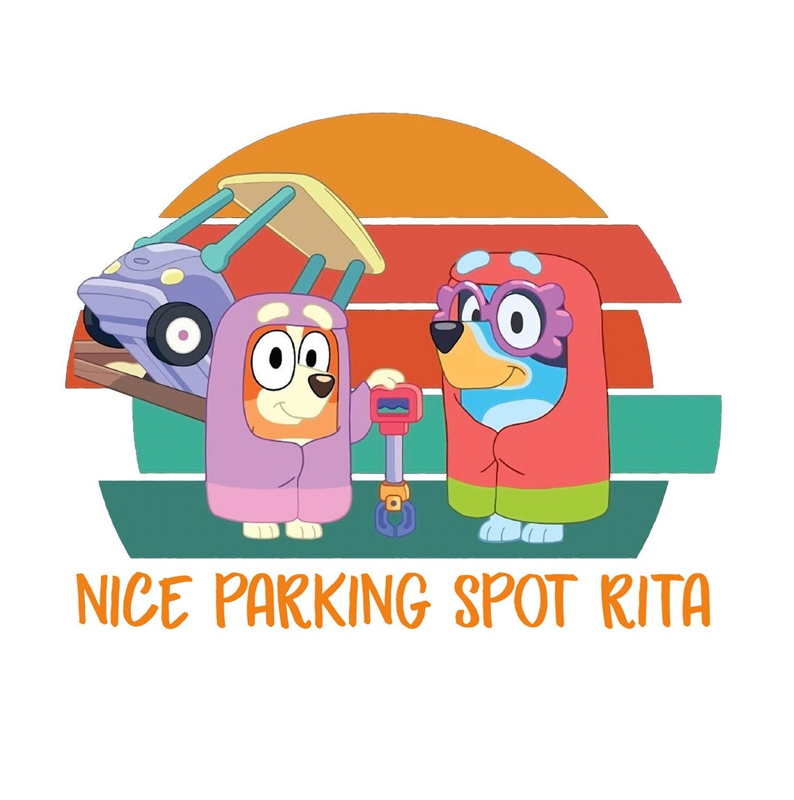 Nice Parking Spot Rita Costume PNG Bluey PNG Files Bluey - Etsy